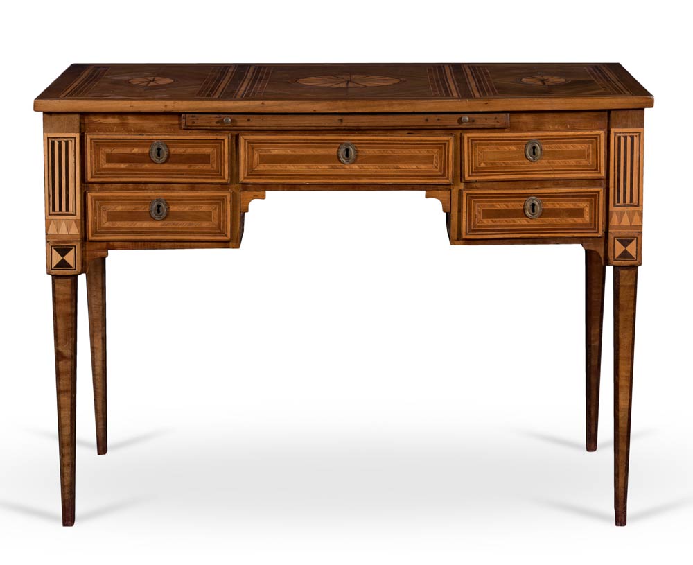 Walnut veneer desk, 19th Century - Gregory's Auction House in Bologna