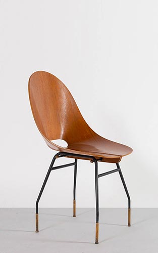Carlo Ratti, attribuita a, Sedia in legno, ... - Gregory's Auction ...