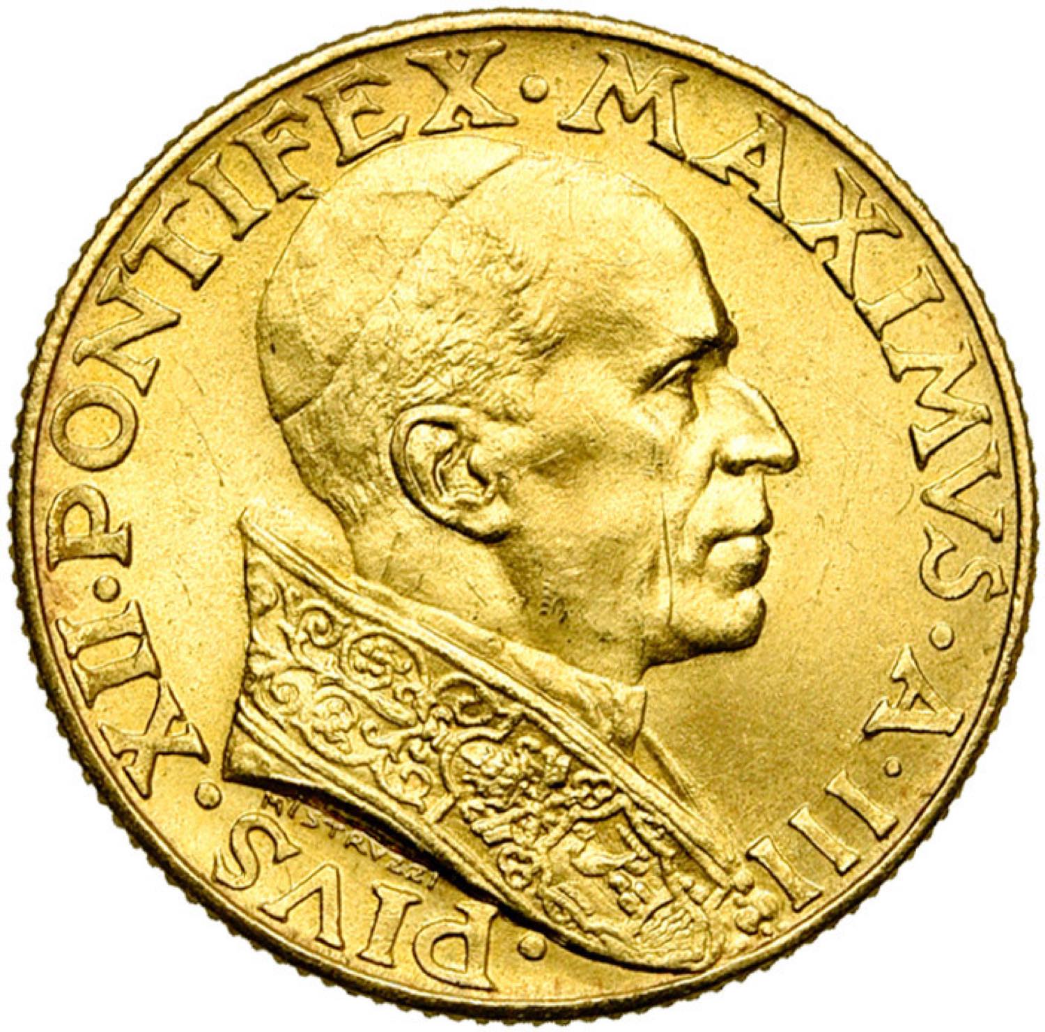 ITALIE, VATICAN, Pie XII (1939-1958), AV 100 ... - Jean Elsen & ses Fils Numismatic Auctions