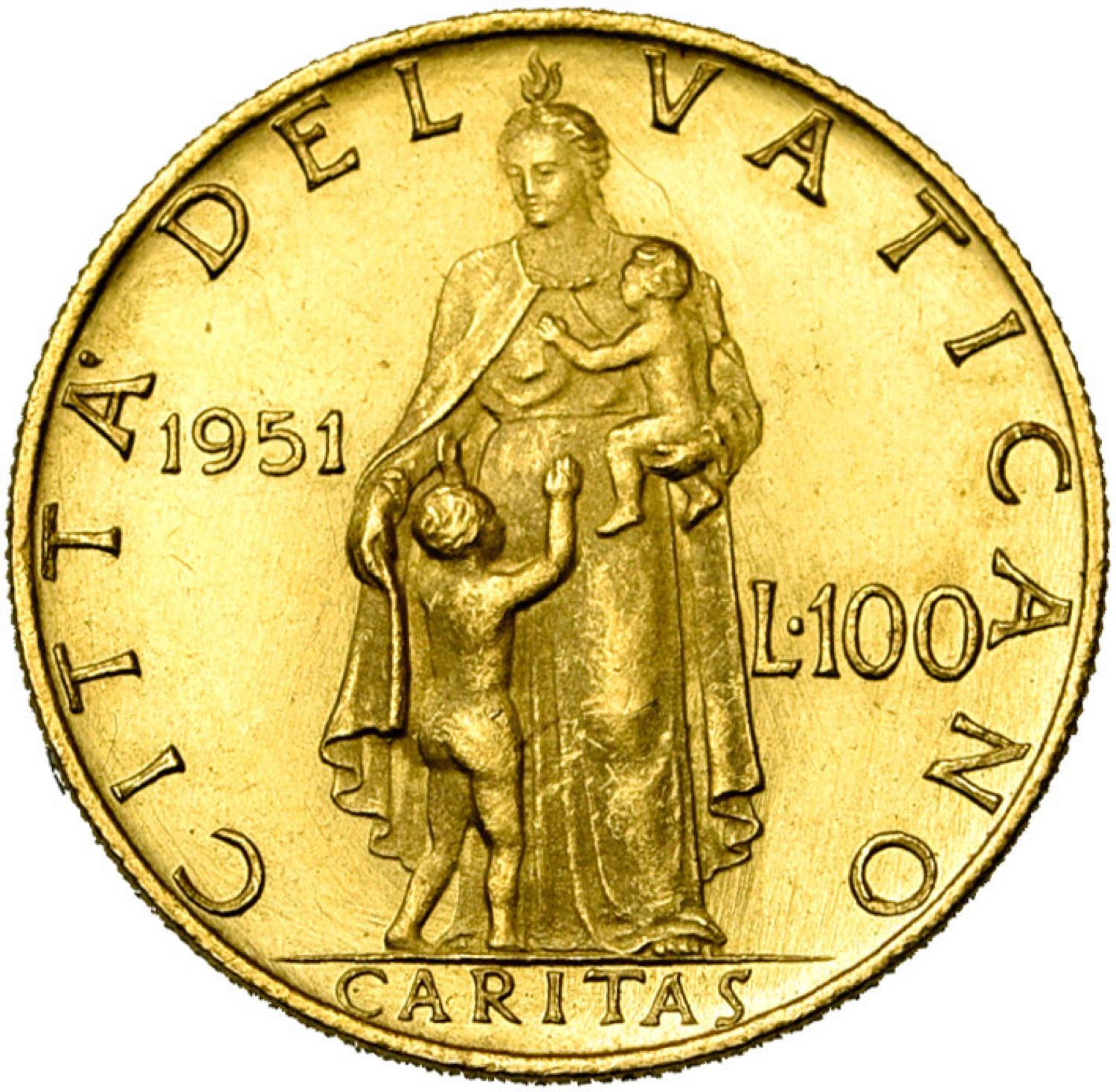 ITALIE, VATICAN, Pie XII (1939-1958), AV 100 ... - Jean Elsen & ses Fils Numismatic Auctions