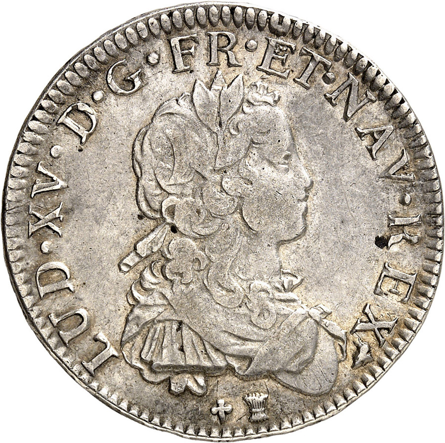 Louis XV (1715-1774). ½ écu de France 1721 ... - Auctions - Monnaies de ...