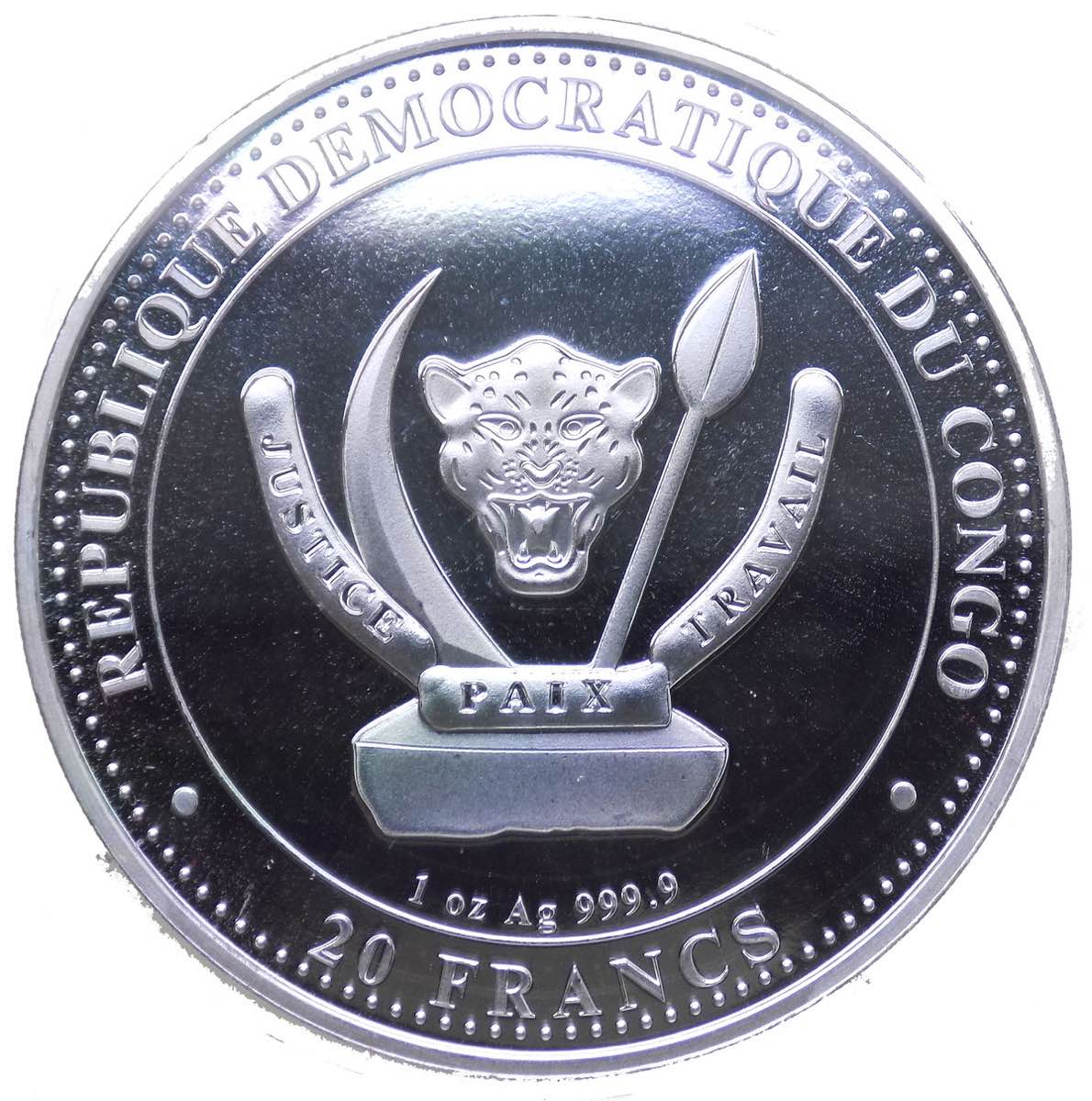 Congo - Repubblica Democratica (1998-2020) 20 ... - Numismatic Auctions ...