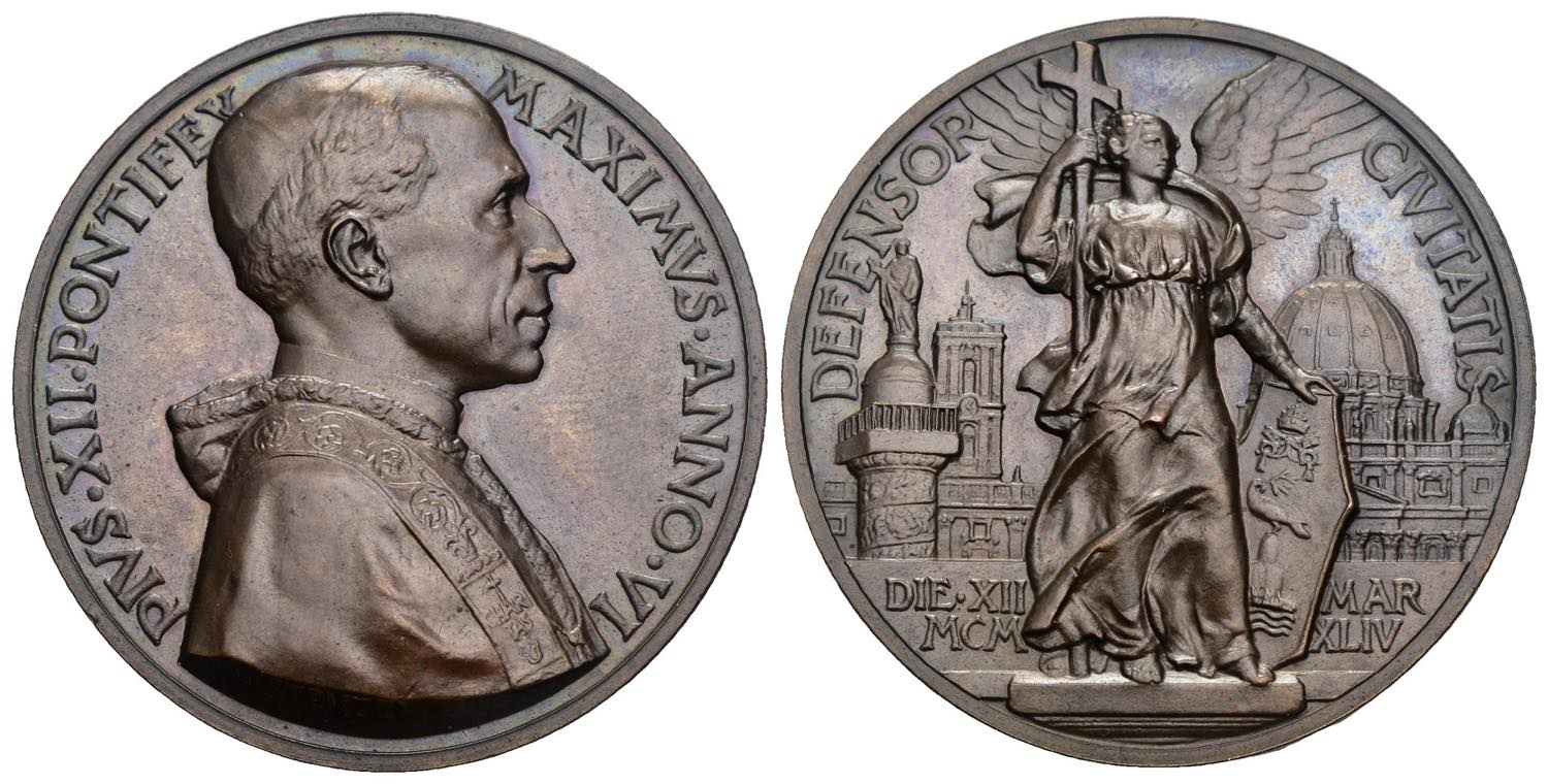 Pio XII (Eugenio Pacelli) 1939-1958 - Medaglia ... - Numismatic Auctions Numismatica Ferrarese