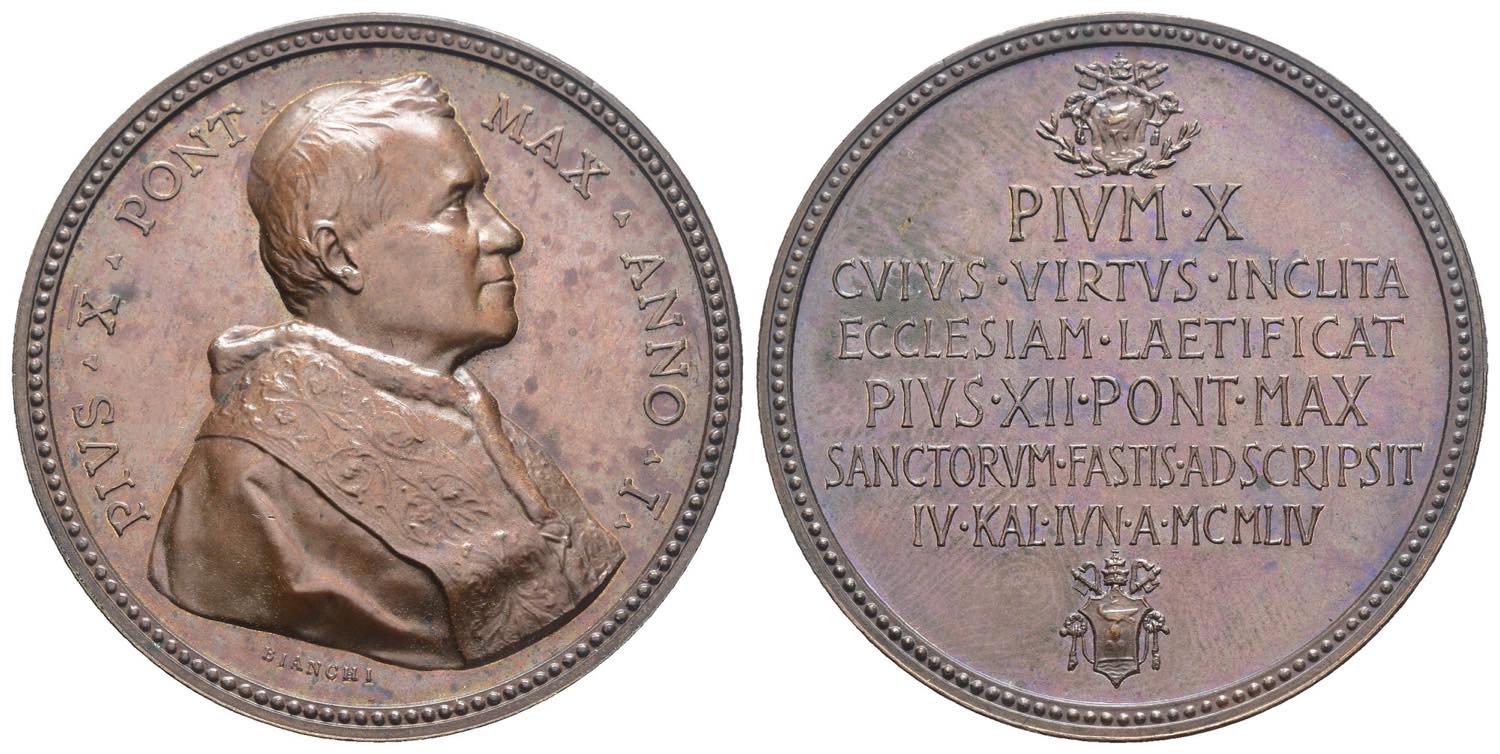 Pio XII (Eugenio Pacelli) 1939-1958 - Medaglia ... - Numismatic Auctions Numismatica Ferrarese