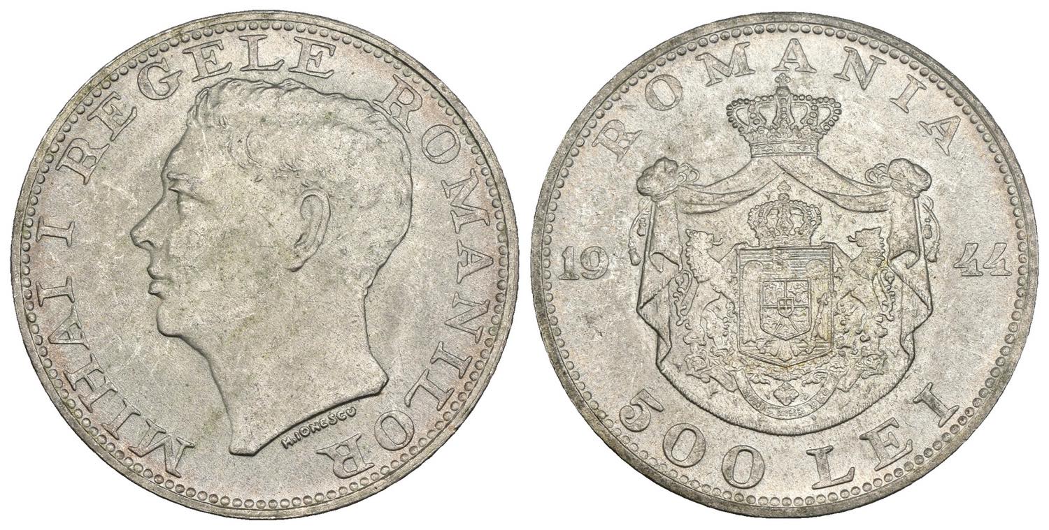 Romania - 500 Lei 1944 - KM#65 - Ag - Numismatic Auctions Numismatica ...