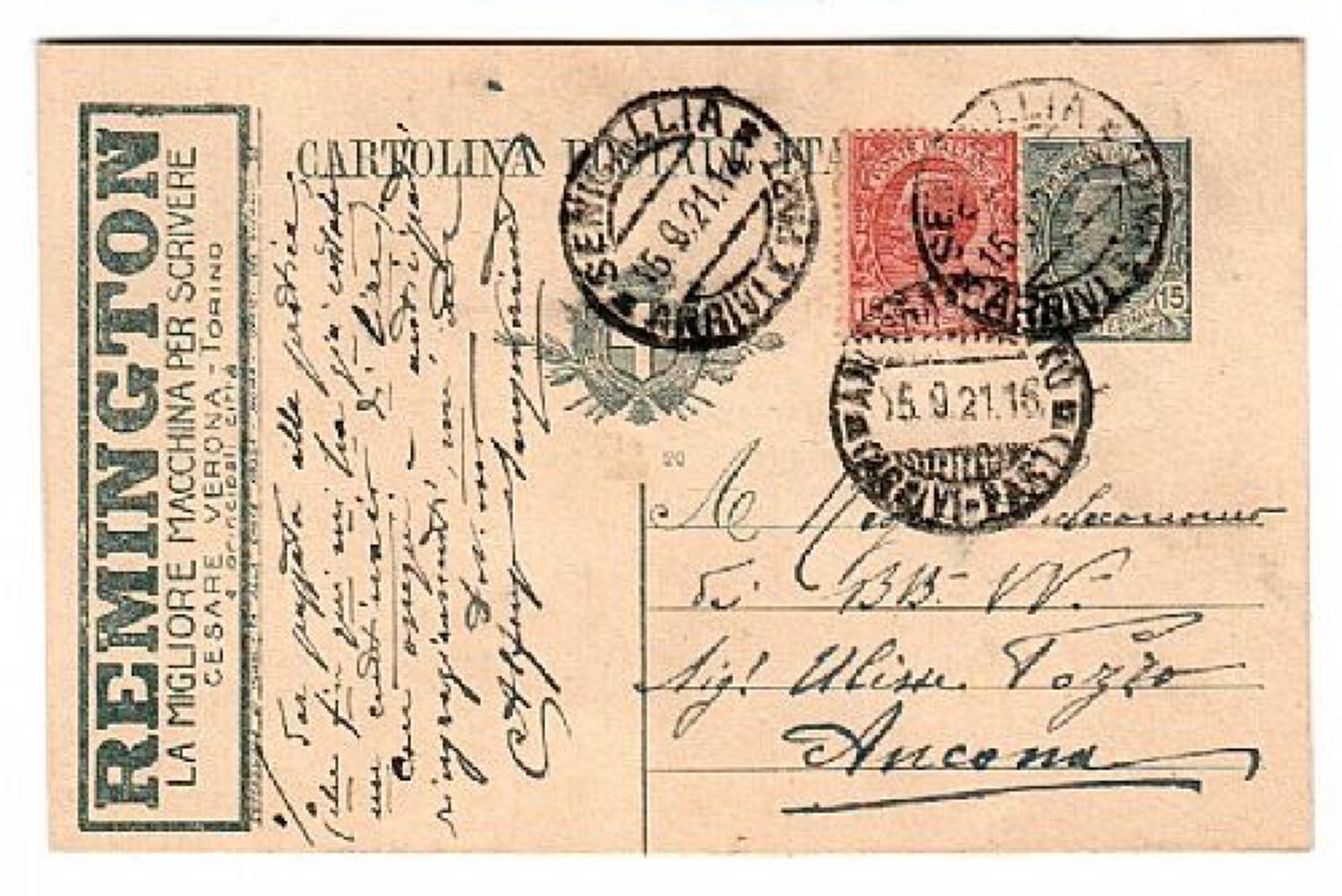 BIGLIETTI PUBBLICITARI - R 3A/67, 15 c. Remington ... - Filsam - online ...