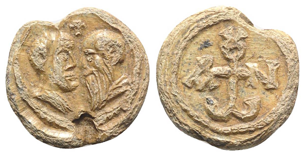 Byzantine Pb Seal, c. 10th-12th century (21mm, ... - Bertolami Fine Art