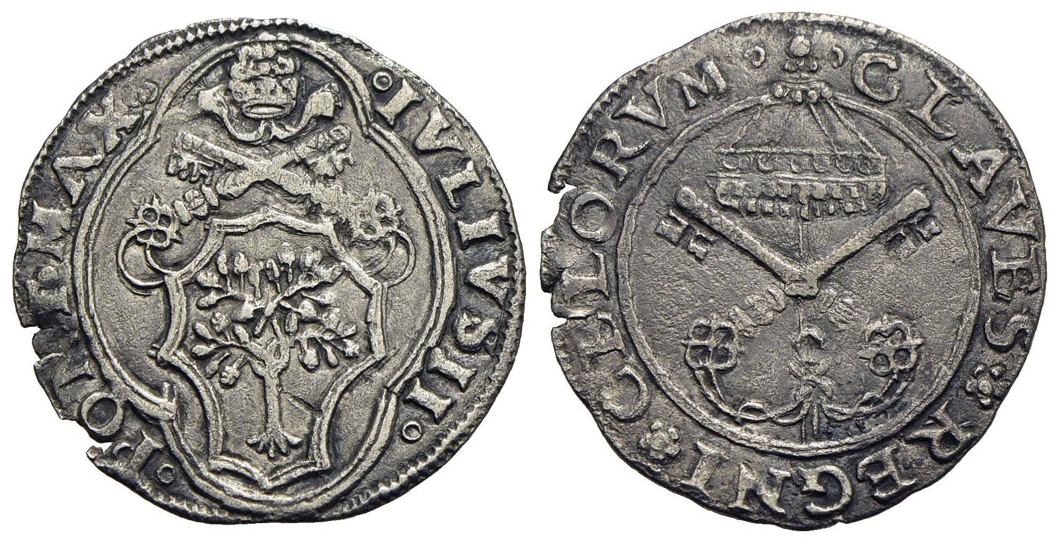 ROMA - Giulio II (1503-1513) - Mezzo giulio - ... - Bertolami Fine Art