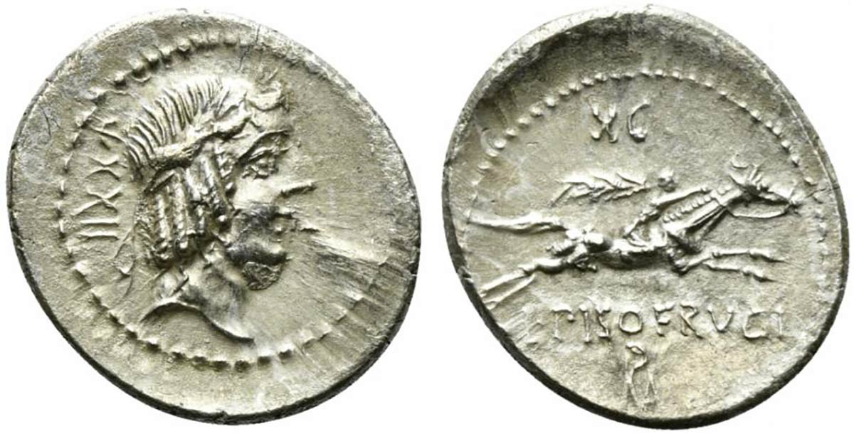 L. Calpurnius Piso Frugi, Rome, 90 BC. AR ... - Bertolami Fine Art