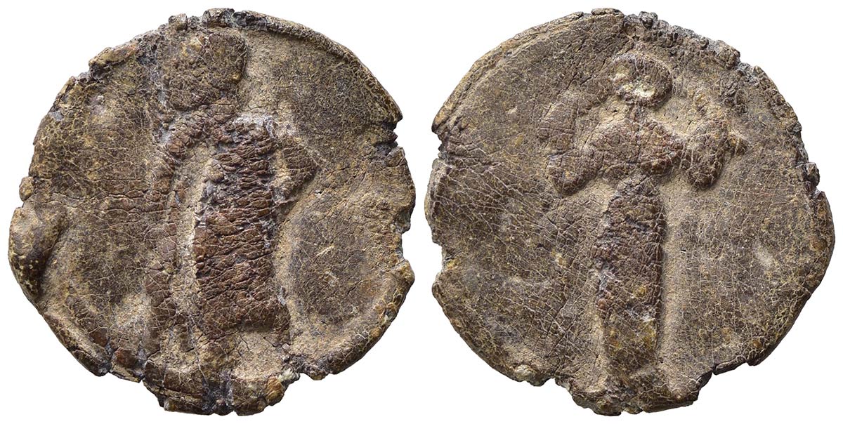 Greek-Roman PB Tessera, c. 1st century BC - 1st ... - Bertolami Fine Art