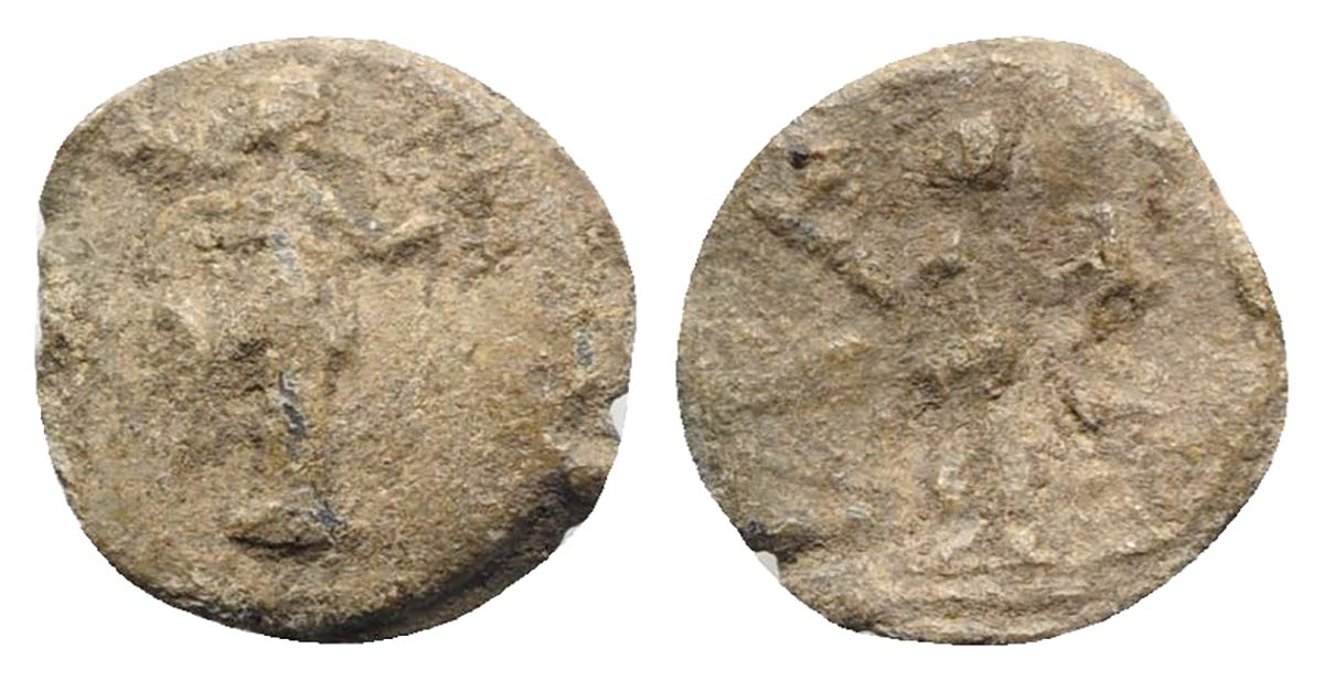 Greek-Roman PB Tessera, c. 1st century BC - 1st ... - Bertolami Fine Art