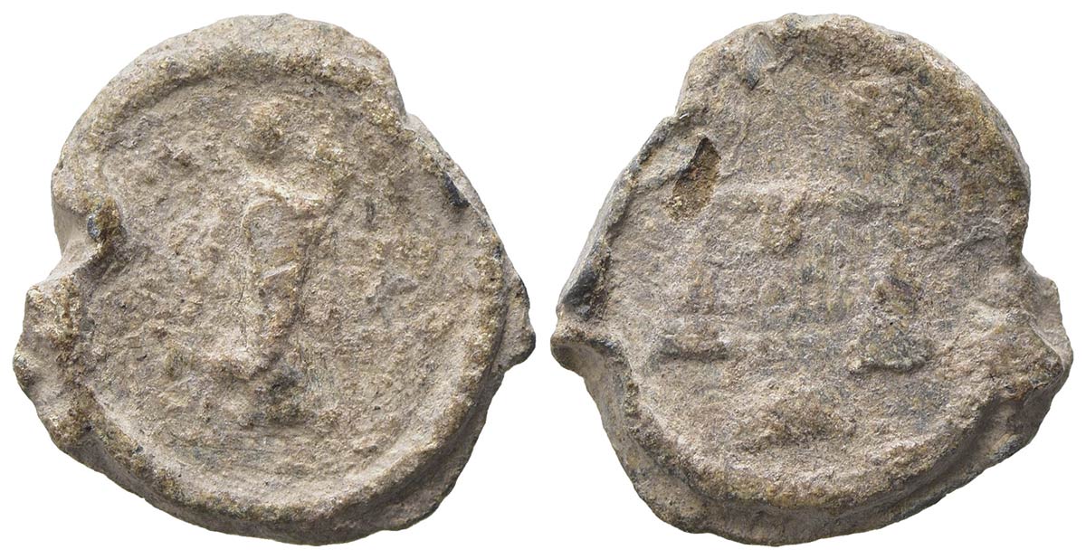 Greek-Roman PB Tessera, c. 1st century BC - 1st ... - Bertolami Fine Art