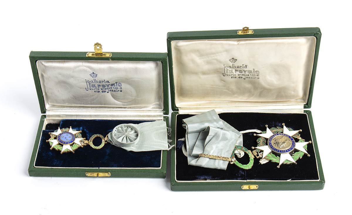 BRASIL Order of the Southern Cross, lot of two ... - Bertolami Fine Art