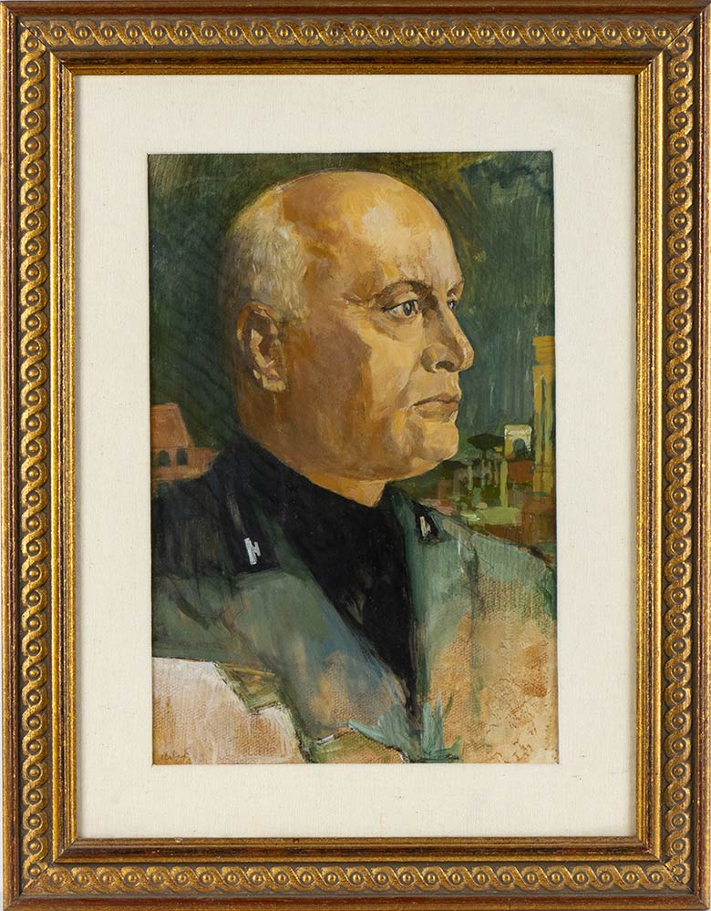 ITALY, Kingdom Portrait of Benito Mussolini ... - Bertolami Fine Art