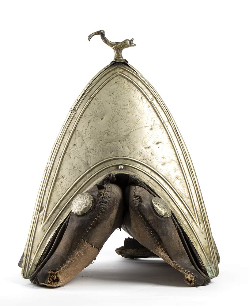 ITALY, Kingdom Front of ancient mule saddle with ... - Bertolami Fine Art
