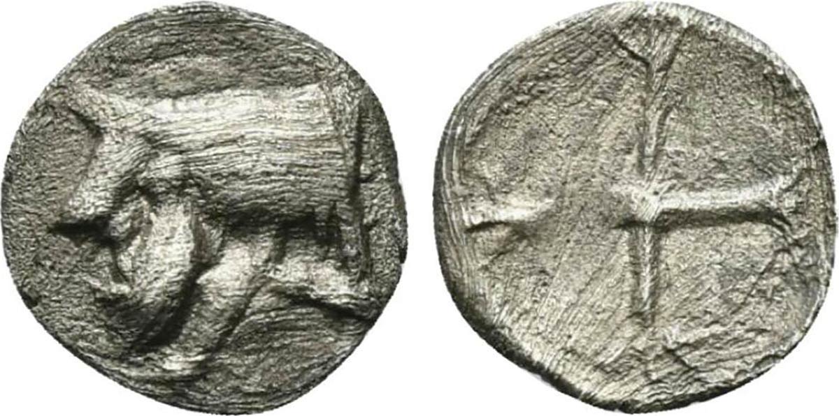 Sicily, Gela, c. 480/75-475/70 BC. AR Obol (8mm, ... - Bertolami Fine Art