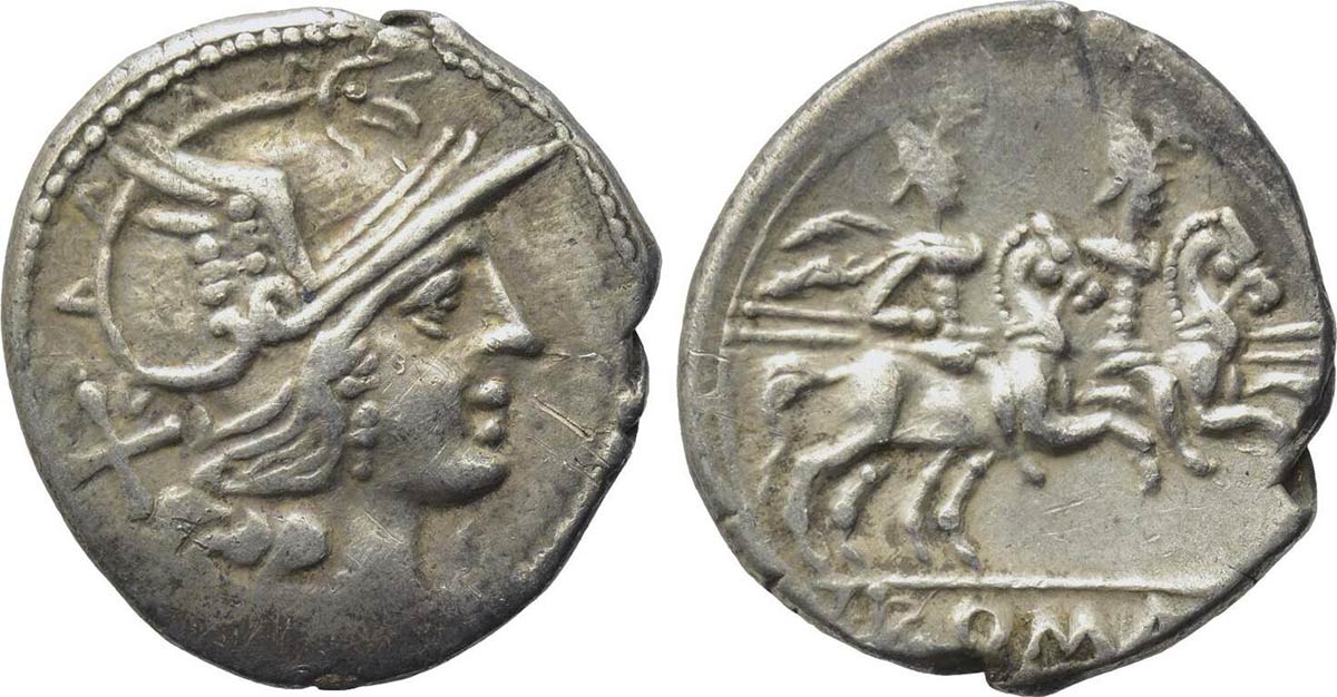 Anonymous, Rome, after 211 BC. AR Denarius ... - Bertolami Fine Art
