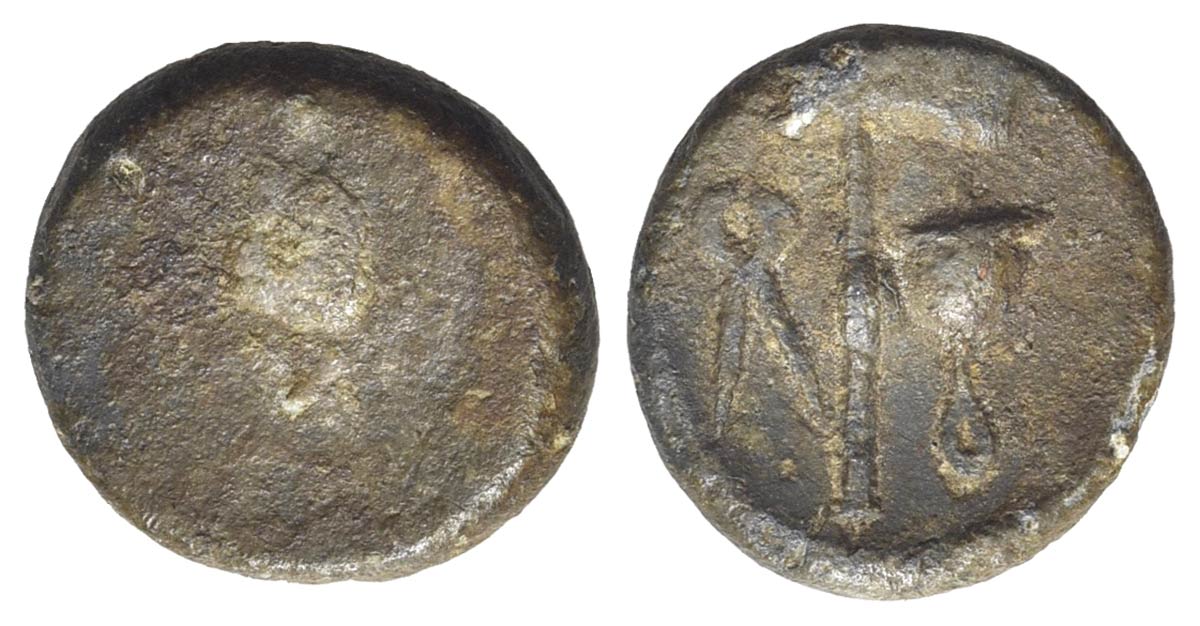 Roman PB Tessera, c. 1st century BC - 1st century ... - Bertolami Fine Art