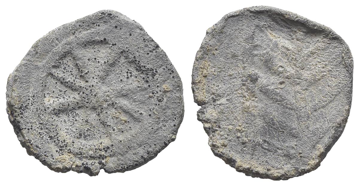 Roman PB Tessera, c. 1st century BC - 1st century ... - Bertolami Fine Art