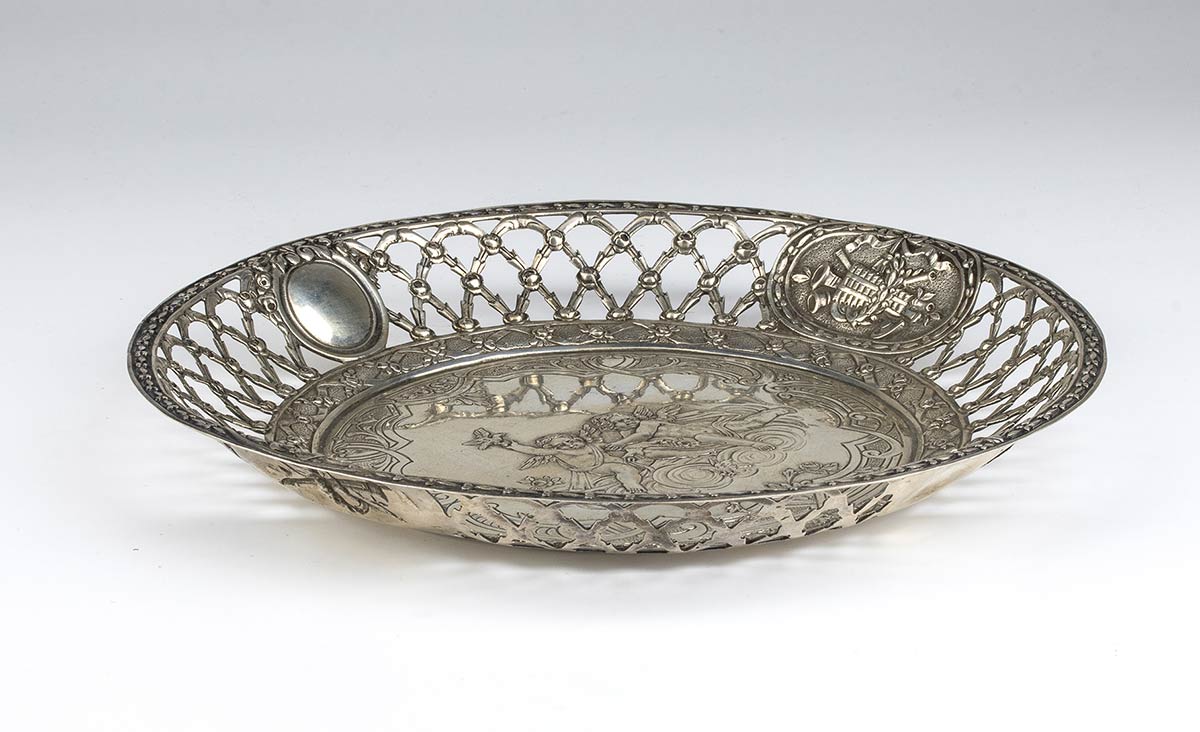 German silver basket - late 19th centuryof ... - Bertolami Fine Art