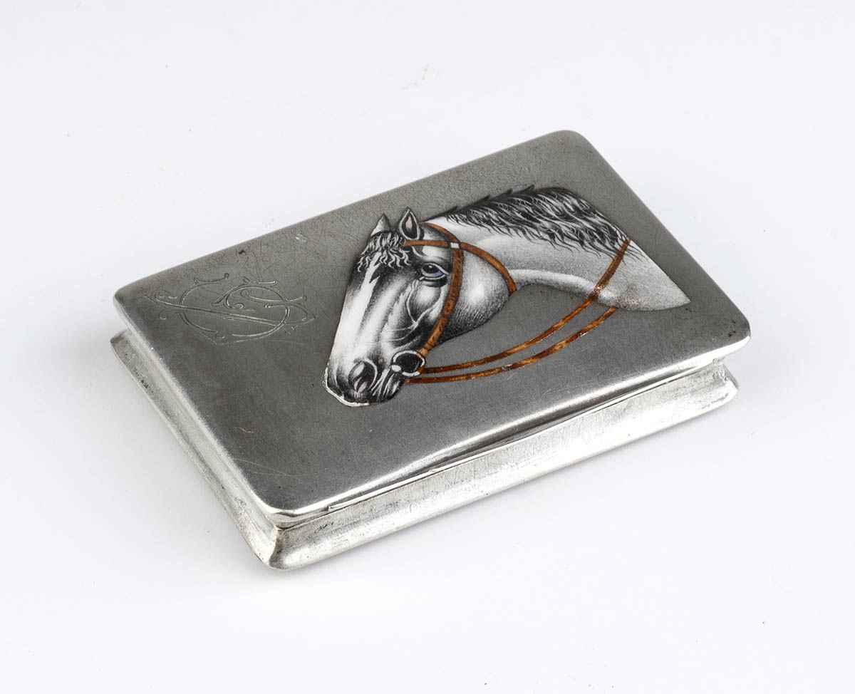 Italian silver and enamel snuff box - early 20th ... - Bertolami Fine Art