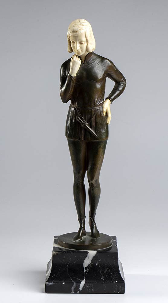 German bronze sculpture of a male figure - signed ... - Bertolami Fine Art