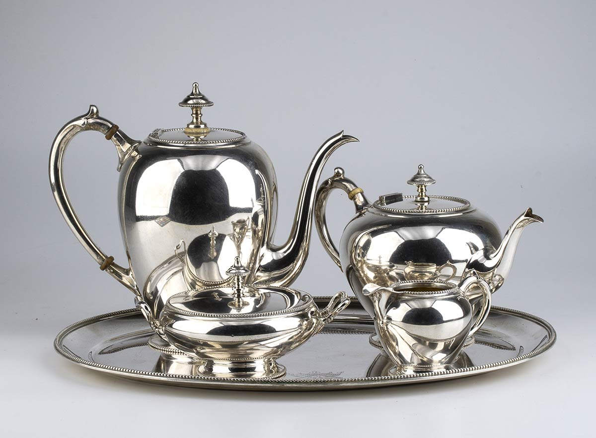 Dutch Art Deco silver tea and coffee set - mark ... - Bertolami Fine Art