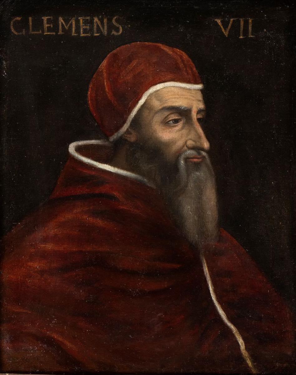 Portrait of Pope Clement VII de Medici - Bertolami Fine Art