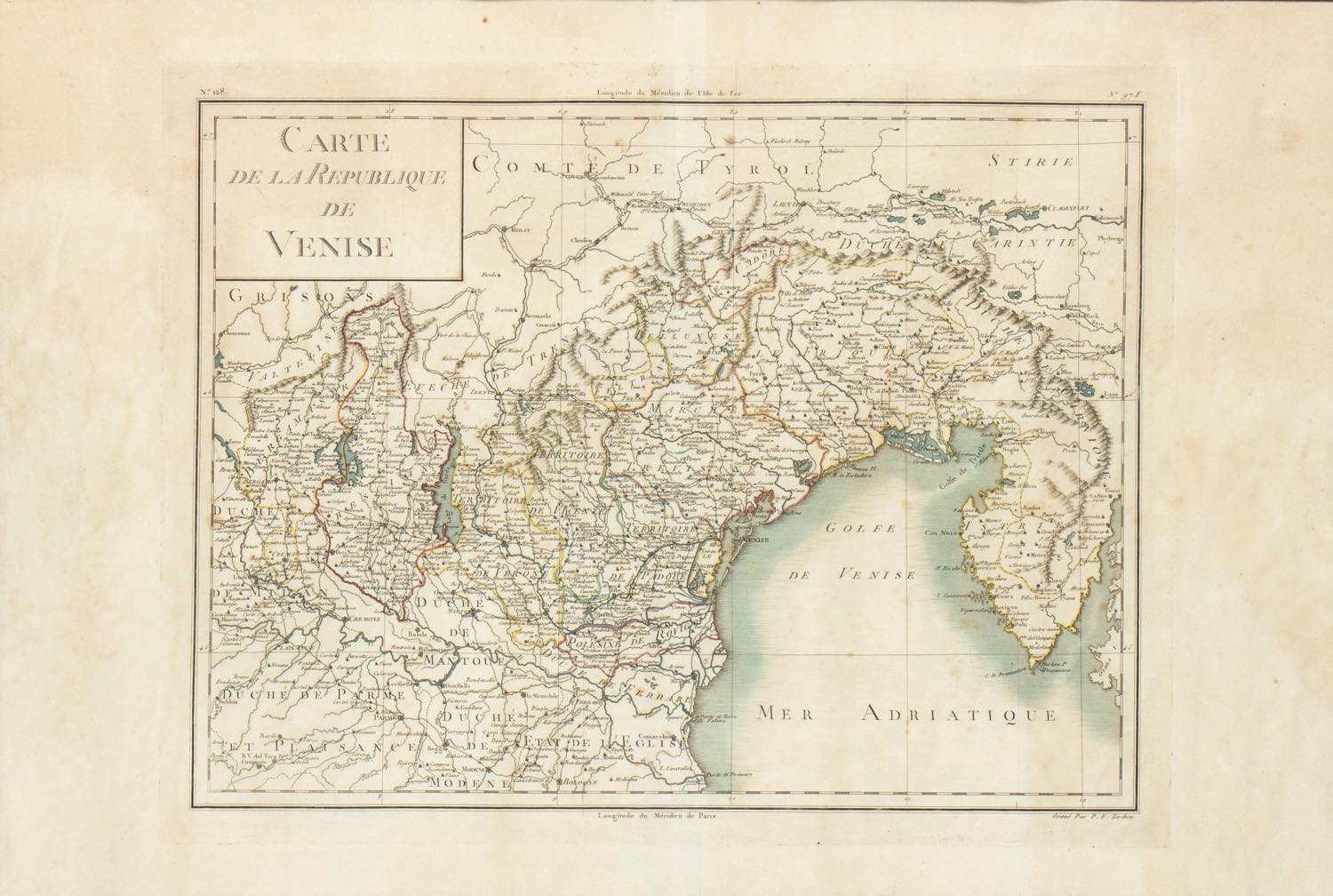 Map of the Republic of Veniceengraving and ... - Bertolami Fine Art