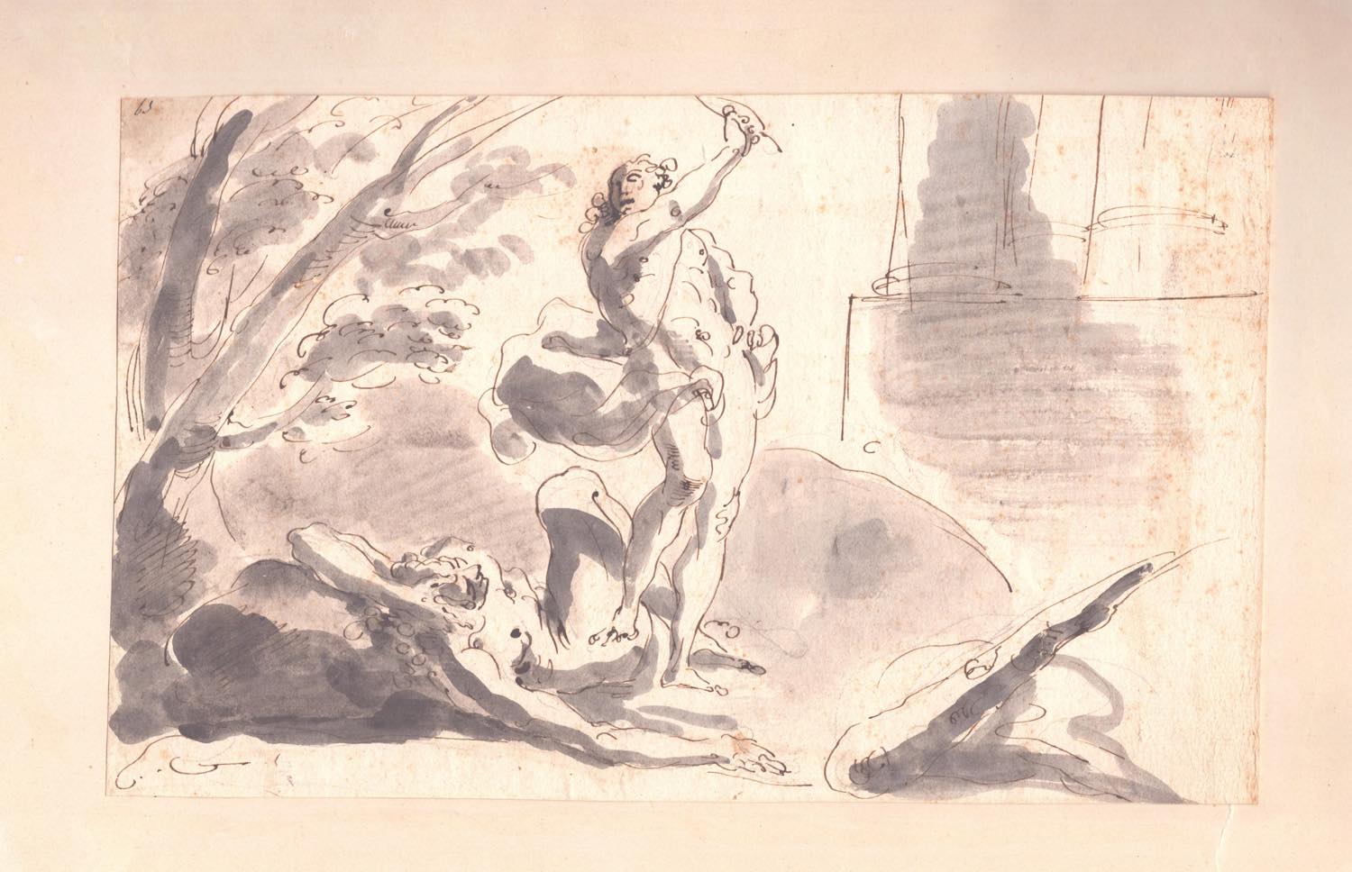 David and Goliath, Roman school, 18th century ... - Bertolami Fine Art