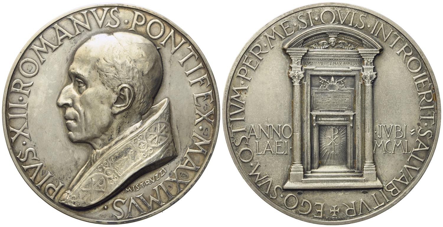 VATICANO. Pio XII (1939-1958). Medaglia 1950 ... - Bertolami Fine Art