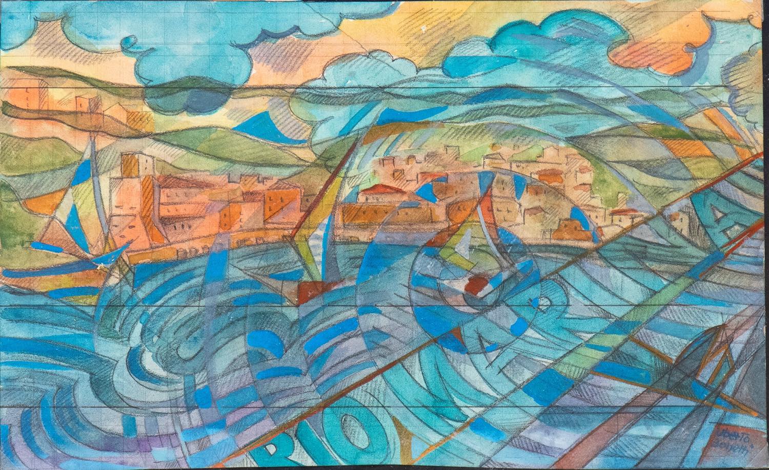 UBERTO BONETTI (Viareggio 1909 - 1993) Aerovista: ... - Bertolami Fine Art