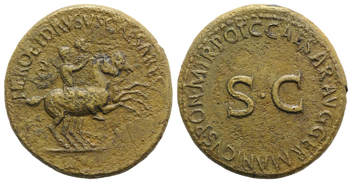 Nero and Drusus Caesar (died AD 31 and 33, ... - Bertolami Fine Art