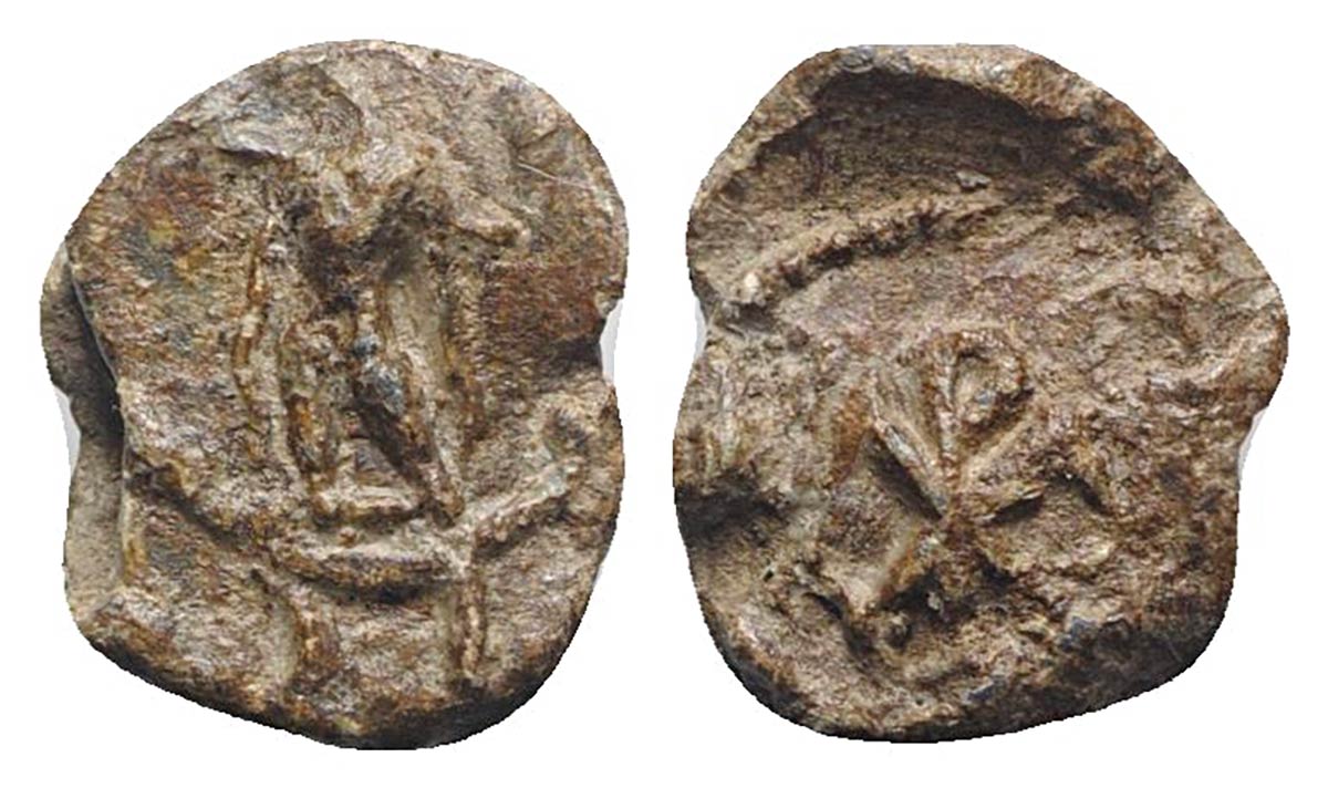 Roman PB Tessera, c. 4th-5th century AD (14.5mm, ... - Bertolami Fine Art