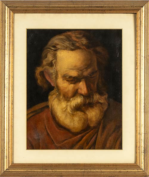 ROMAN SCHOOL, 17th CENTURYStudy of a bearded ... - Bertolami Fine Art
