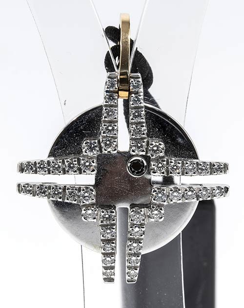 Gold and diamonds pendant, mark of CHIMENTO 18 k ... - Bertolami Fine Art