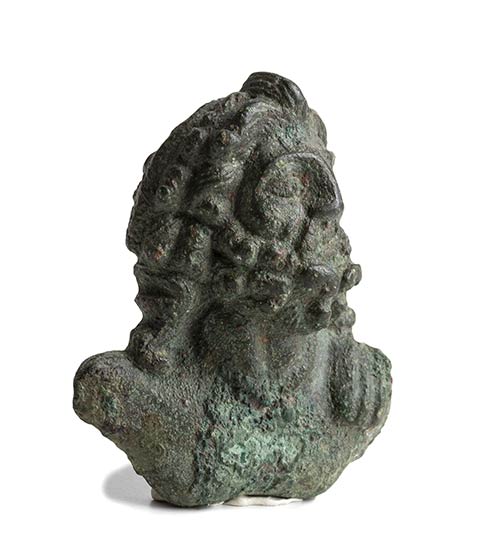 Roman bronze applique: bearded bust of Jupiter ... - Bertolami Fine Art