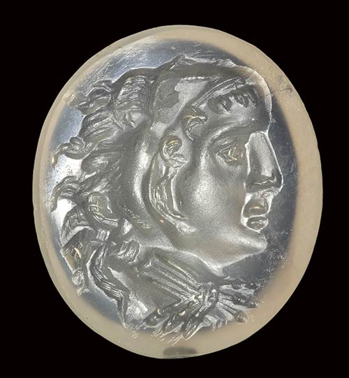 A roman chalcedony intaglio. Alexander the Great. ... - Bertolami Fine Art