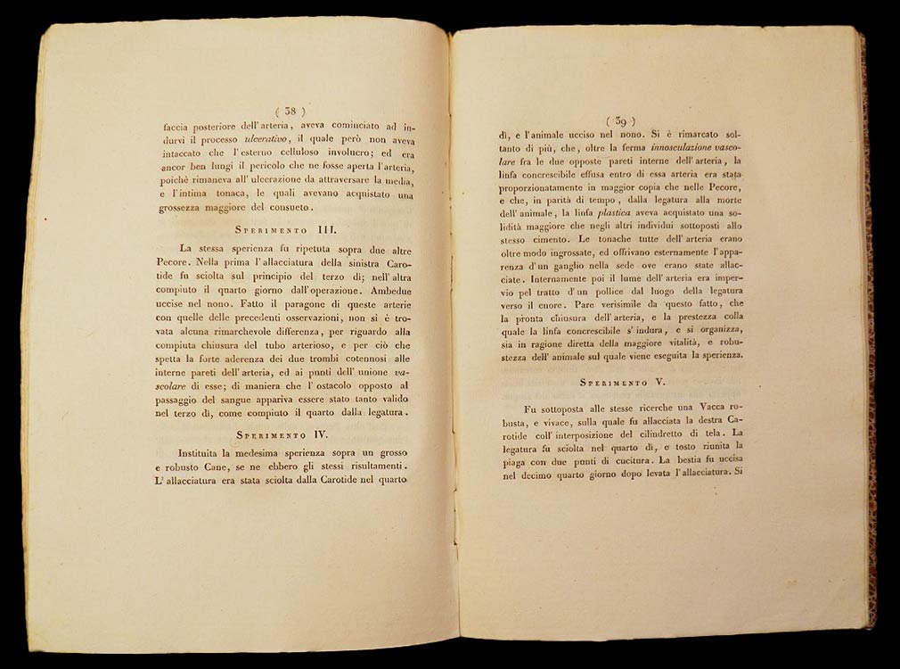 ANTONIO SCARPA (1752-1832)Memoria sulla legatura ... - Bertolami Fine Art