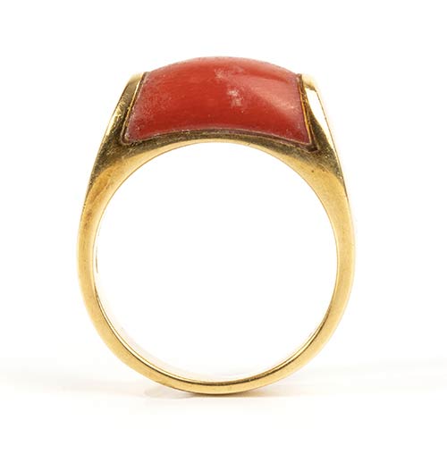 Mediterranean coral gold ring - mark of BULGARI ... - Bertolami Fine Art