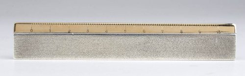 Italian silver and gold ruler - mark of ... - Bertolami Fine Art