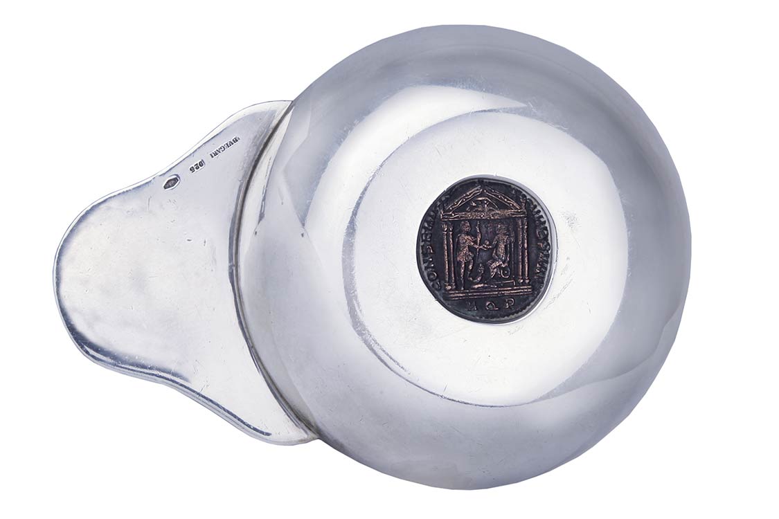 Italian sterling silver tastevin - mark of ... - Bertolami Fine Art