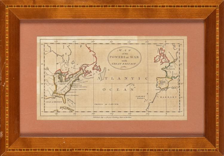 Map of the Powers at war with Great Britain, ... - Bertolami Fine Art