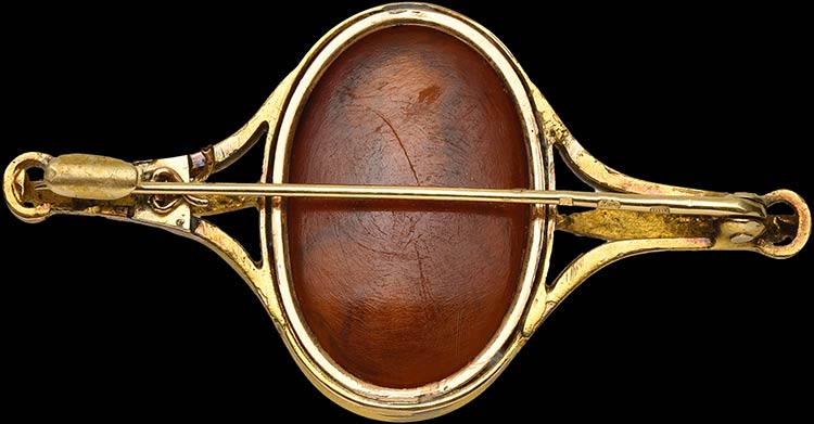 A precious roman sard intaglio mounted in a gold ... - Bertolami Fine Art
