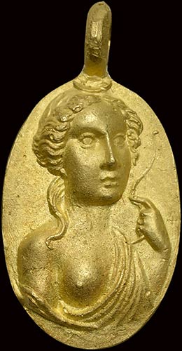 A precious roman sard intaglio mounted in a gold ... - Bertolami Fine Art