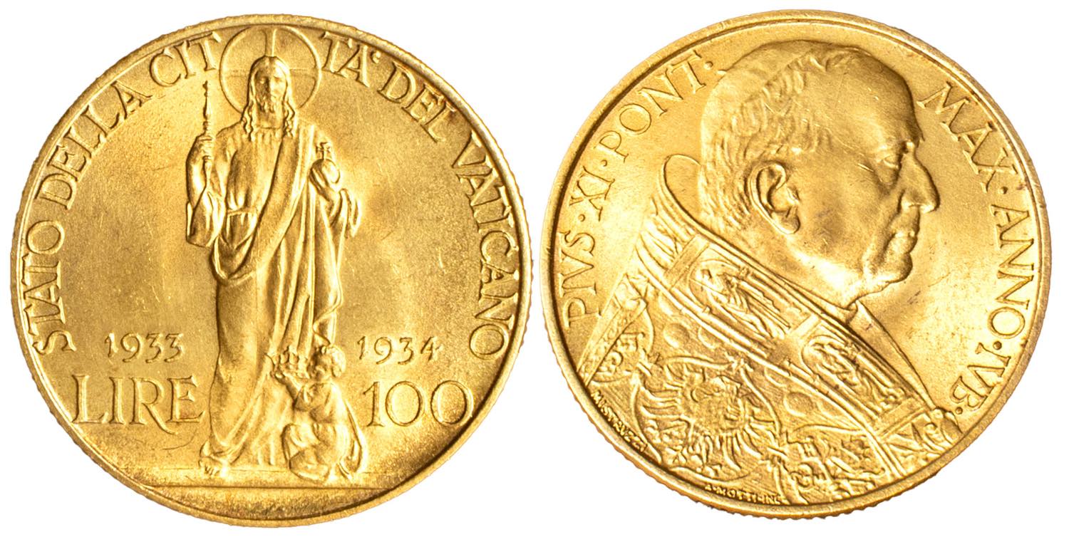 CITTA DEL VATICANO - PIO XI (1929-1938) - 100 ... - Art Rite - numismatic auctions