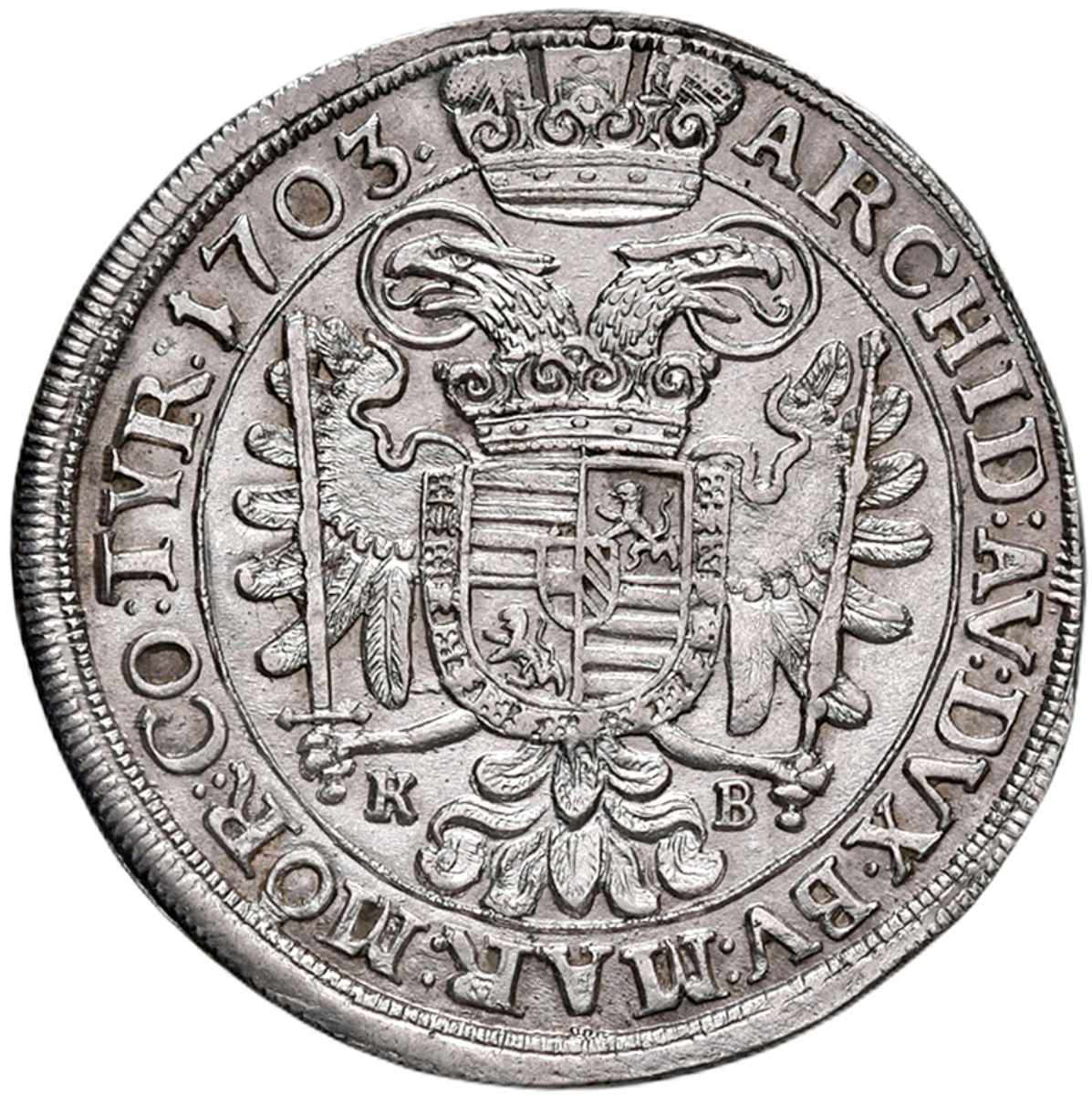 Leopold I. 1657 - 1705 1/2 Taler, 1703. KB ... - Frühwald Numismatic ...