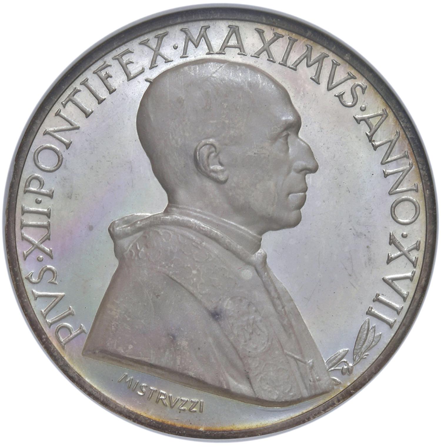 Pio XII (1939-1958) Medaglia an. XVII (1955) - ... - Nomisma Aste Verona - numismatic, watches ...