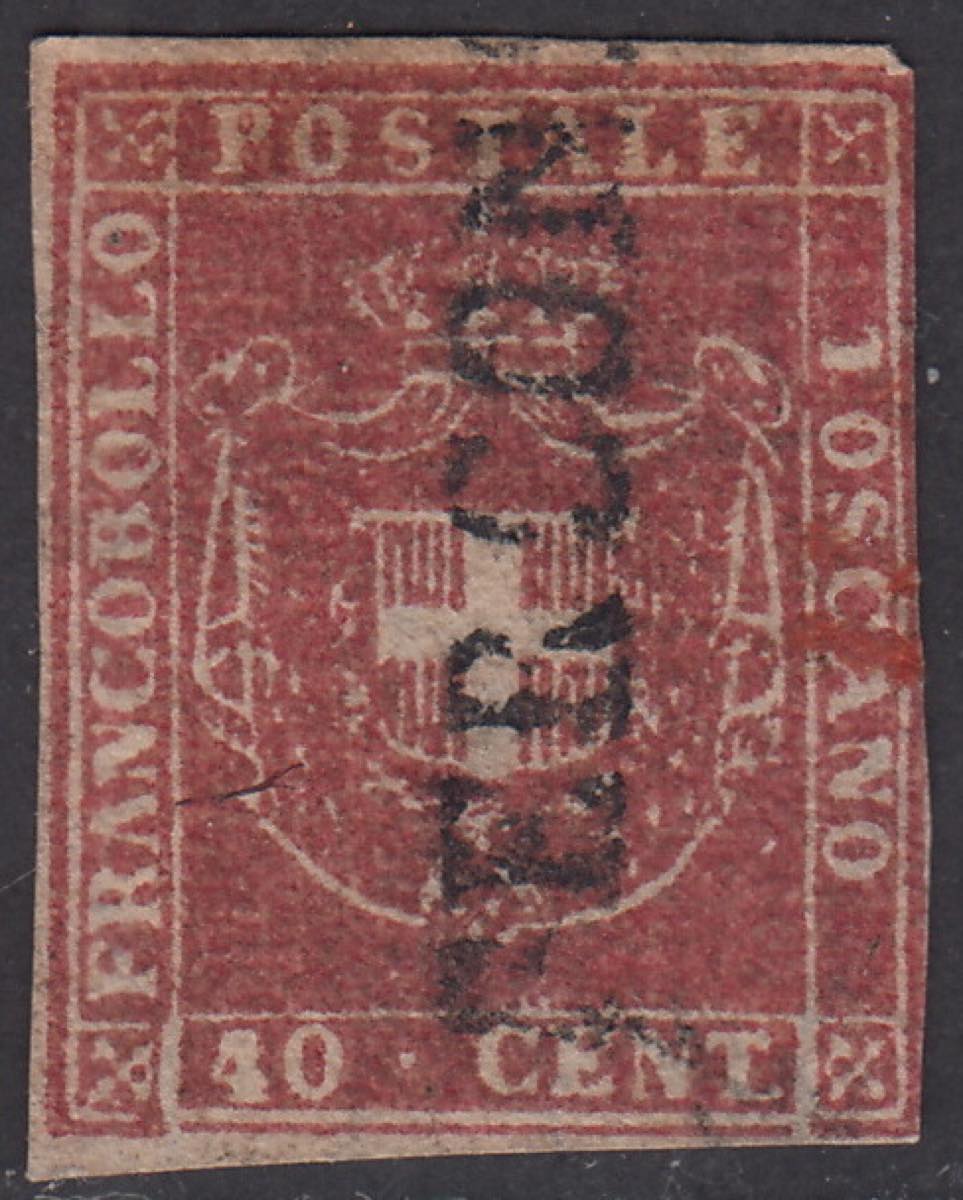Scudo di Savoia sormontato da corona Reale, c.40 ... - SPC Stamps ...