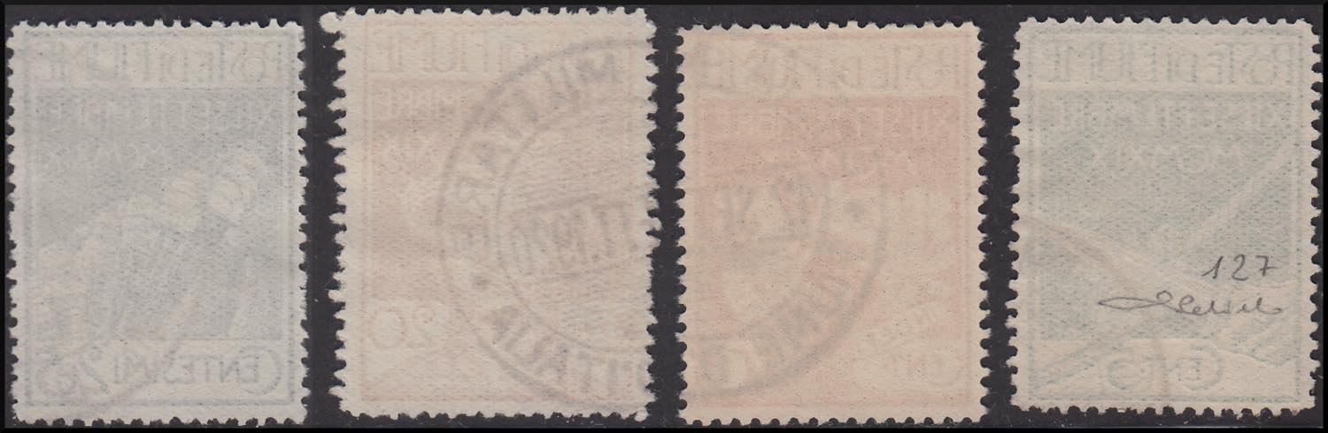 1920 - Serie Legionari di quattro valori,usati. ... - SPC Stamps ...